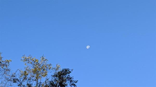 Sun And Moon Together In The Sky